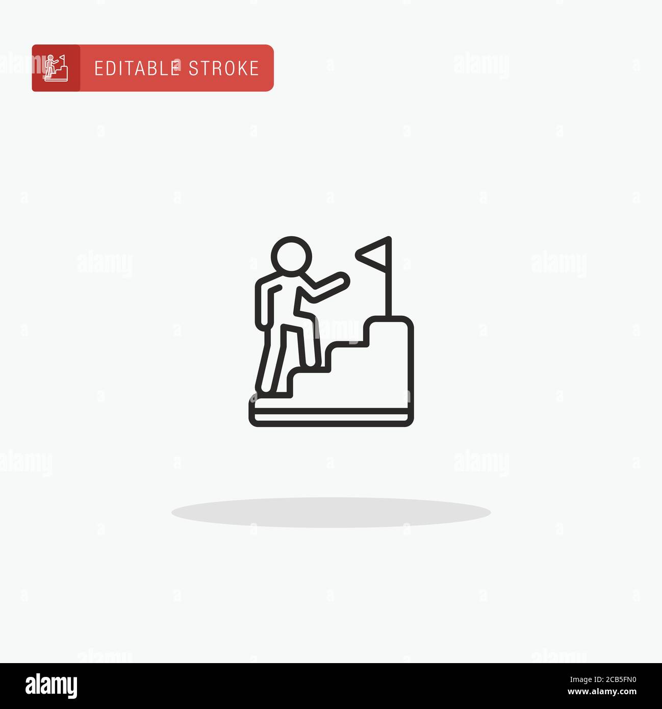 Stairs icon vector. Stairs icon for presentation Stock Vector Image ...
