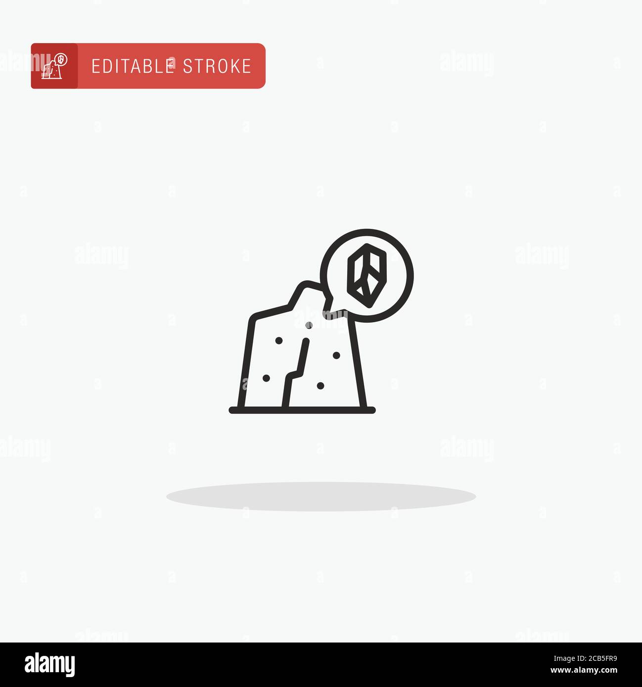 Geology icon vector. Geology icon for presentation Stock Vector Image ...