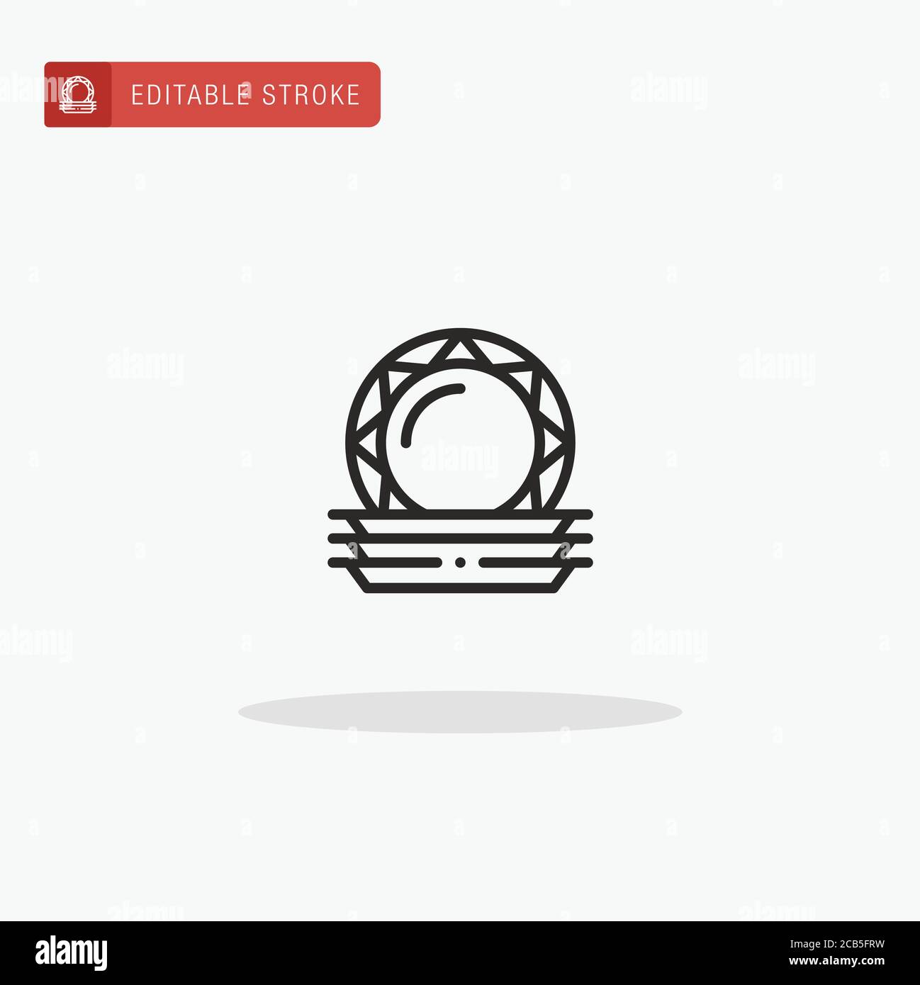Plates icon vector. Plates icon for presentation Stock Vector Image ...
