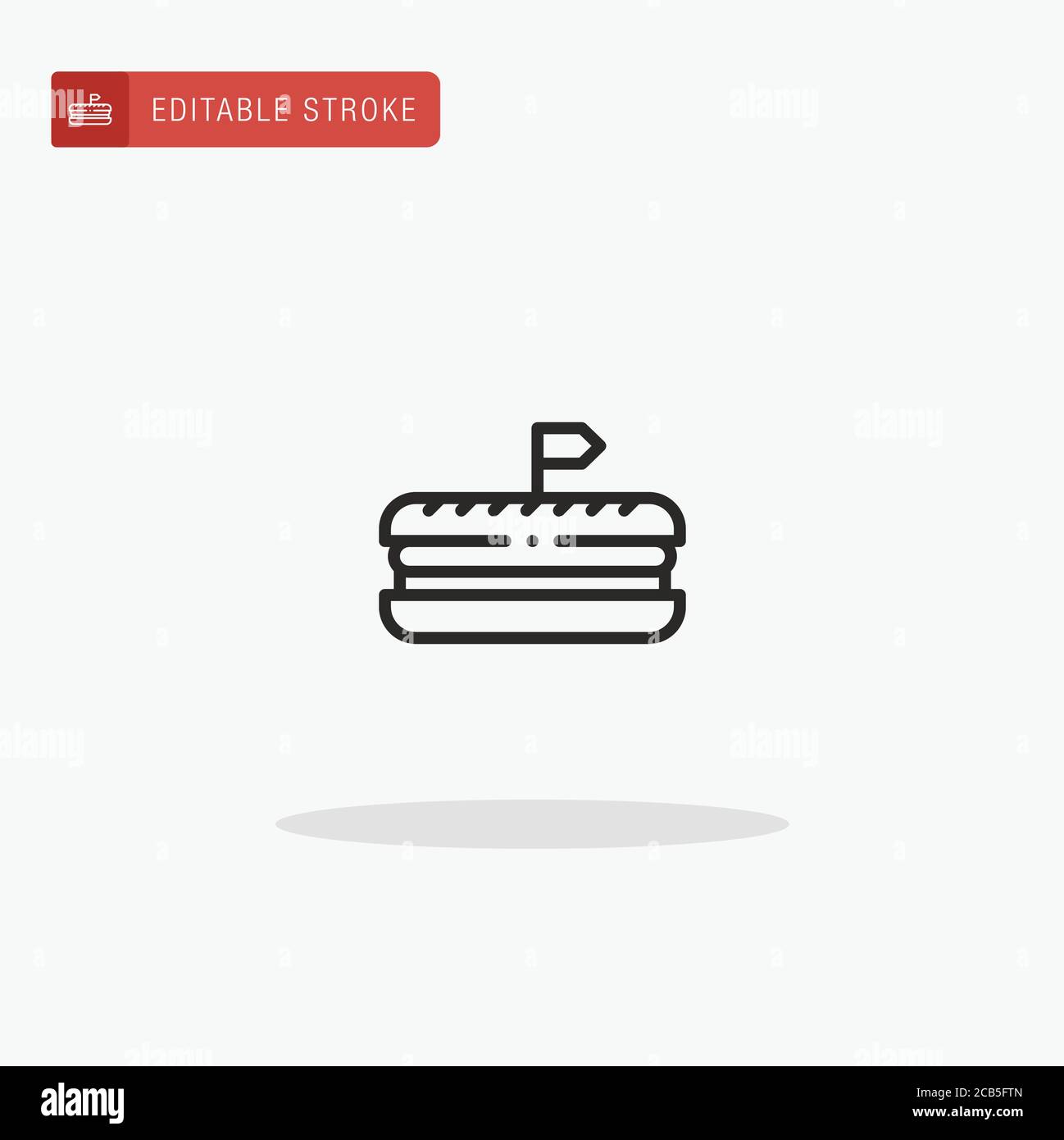 Sandwich icon vector. Sandwich icon for presentation Stock Vector Image ...