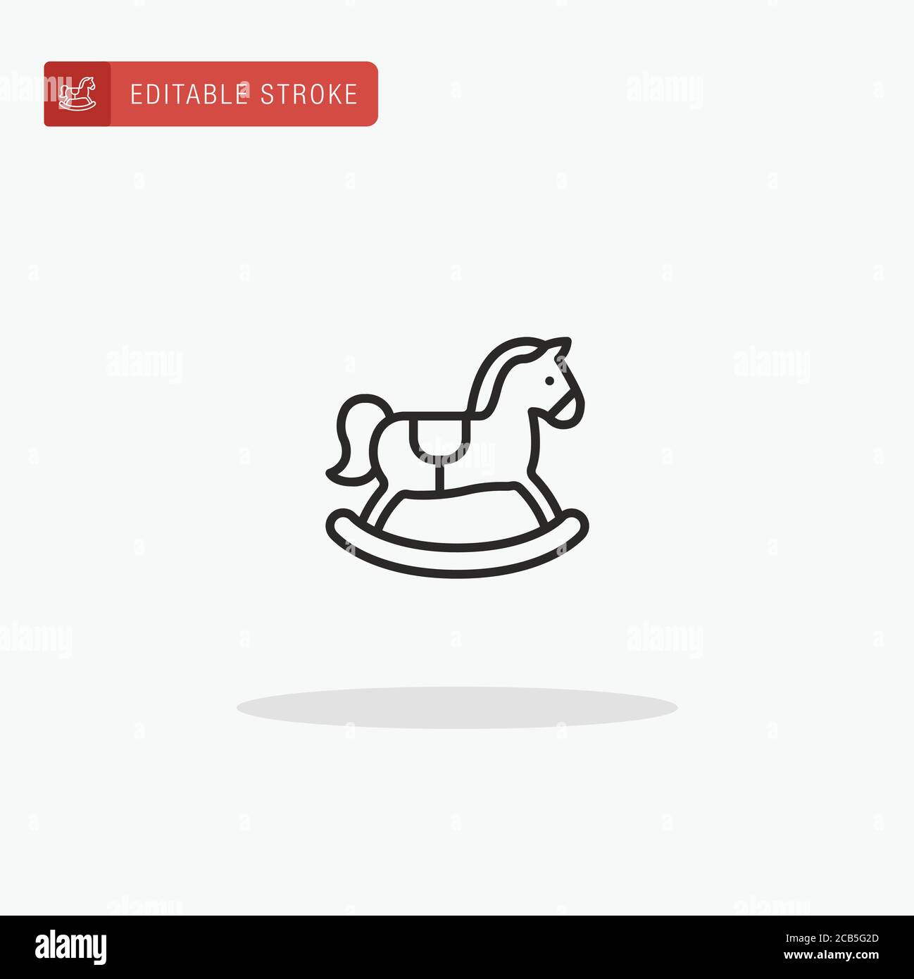 Rocking Horse icon vector. Rocking Horse icon for presentation Stock ...