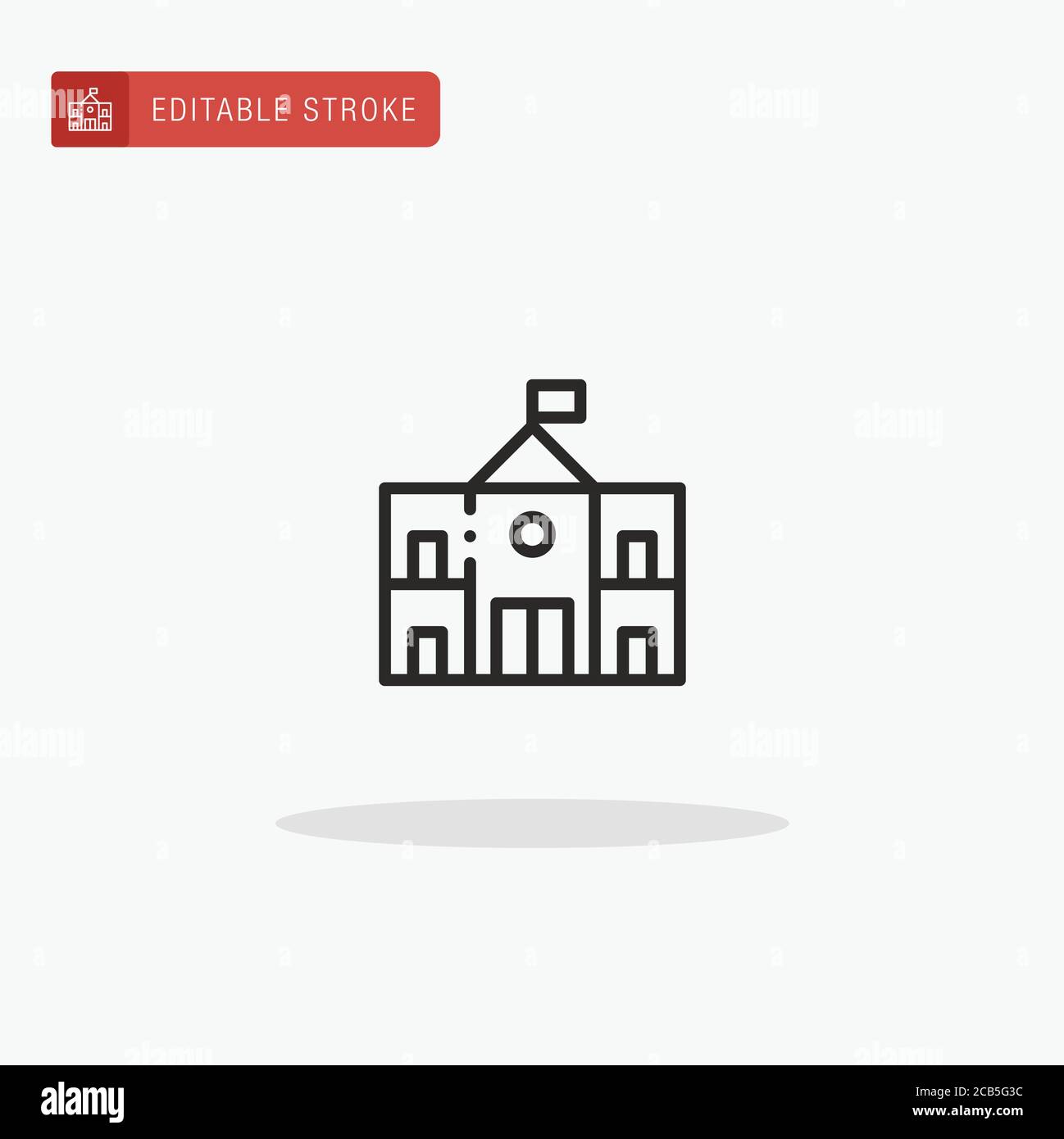 School icon vector. School icon for presentation Stock Vector Image ...