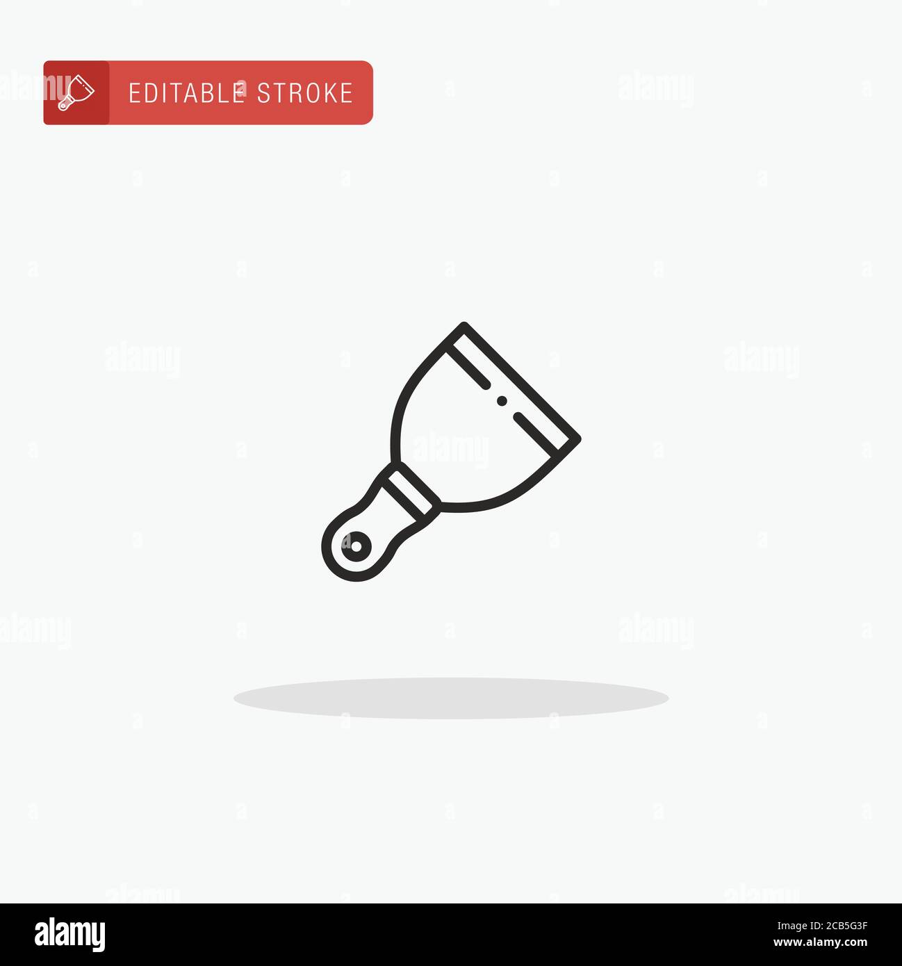 Putty Knife icon vector. Putty Knife icon for presentation Stock Vector ...