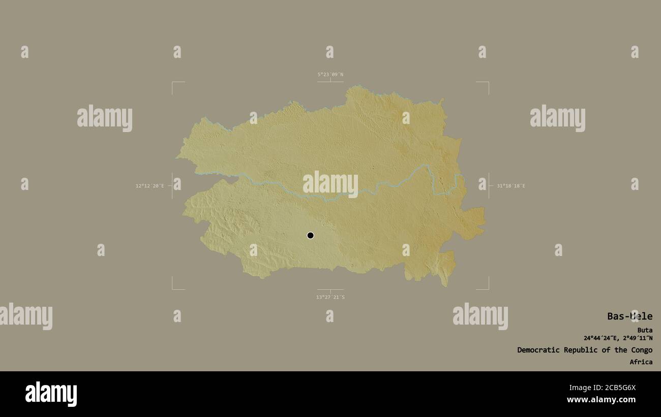 Area of Bas-Uele, province of Democratic Republic of the Congo ...