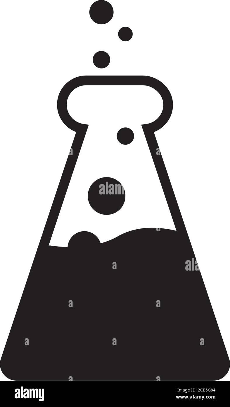 Laboratory transparent flask Stock Vector Images - Alamy