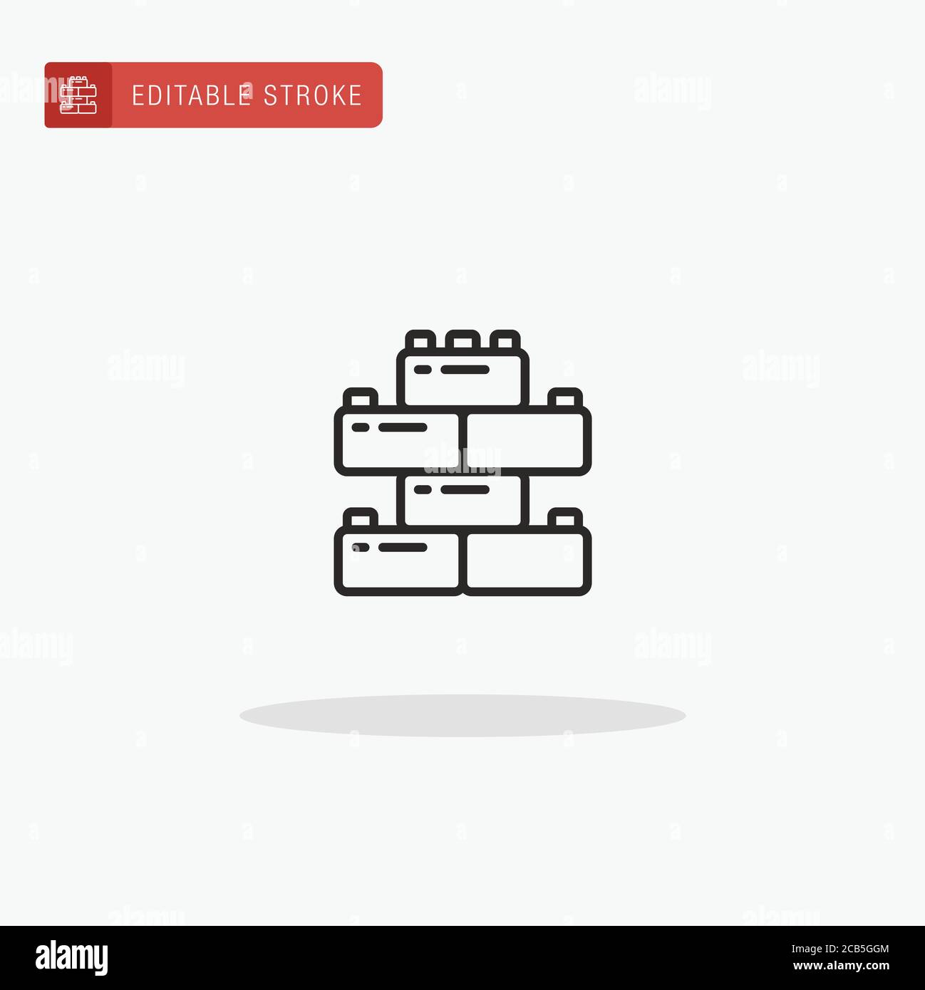 Foundation bricks Stock Vector Images - Alamy