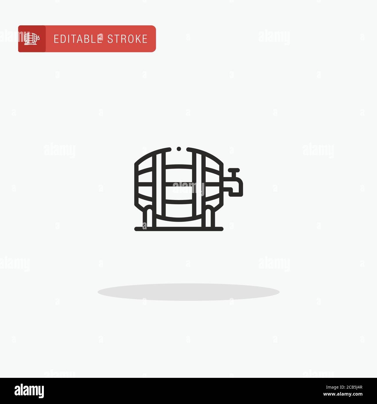 Barrel icon vector. Barrel icon for presentation Stock Vector Image ...