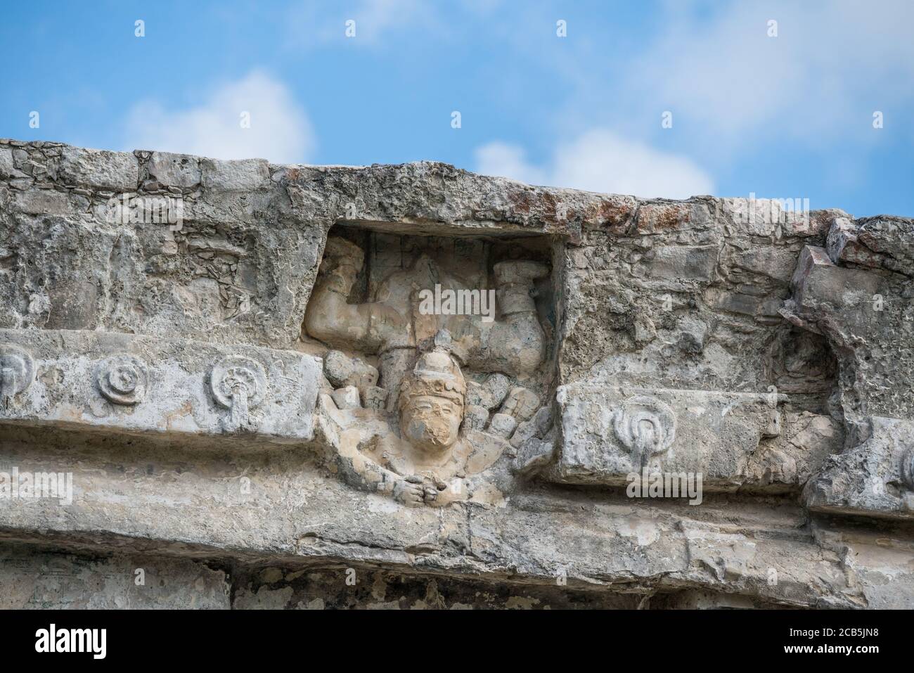 The Temple of the Diving God or Descending God in the ruins of the ...