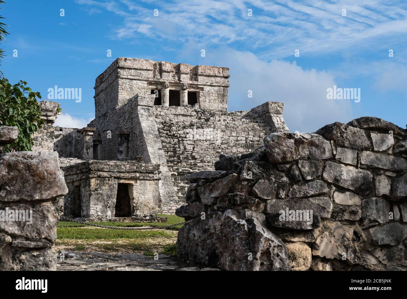 El Castillo or the Castle is the largest temple in the ruins of the ...