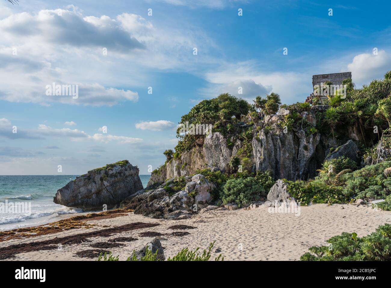 El Castillo or the Castle is the largest temple in the ruins of the ...