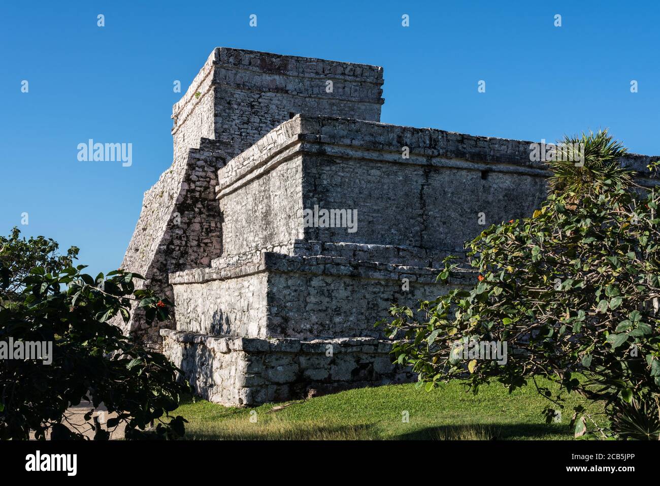 El Castillo or the Castle is the largest temple in the ruins of the ...