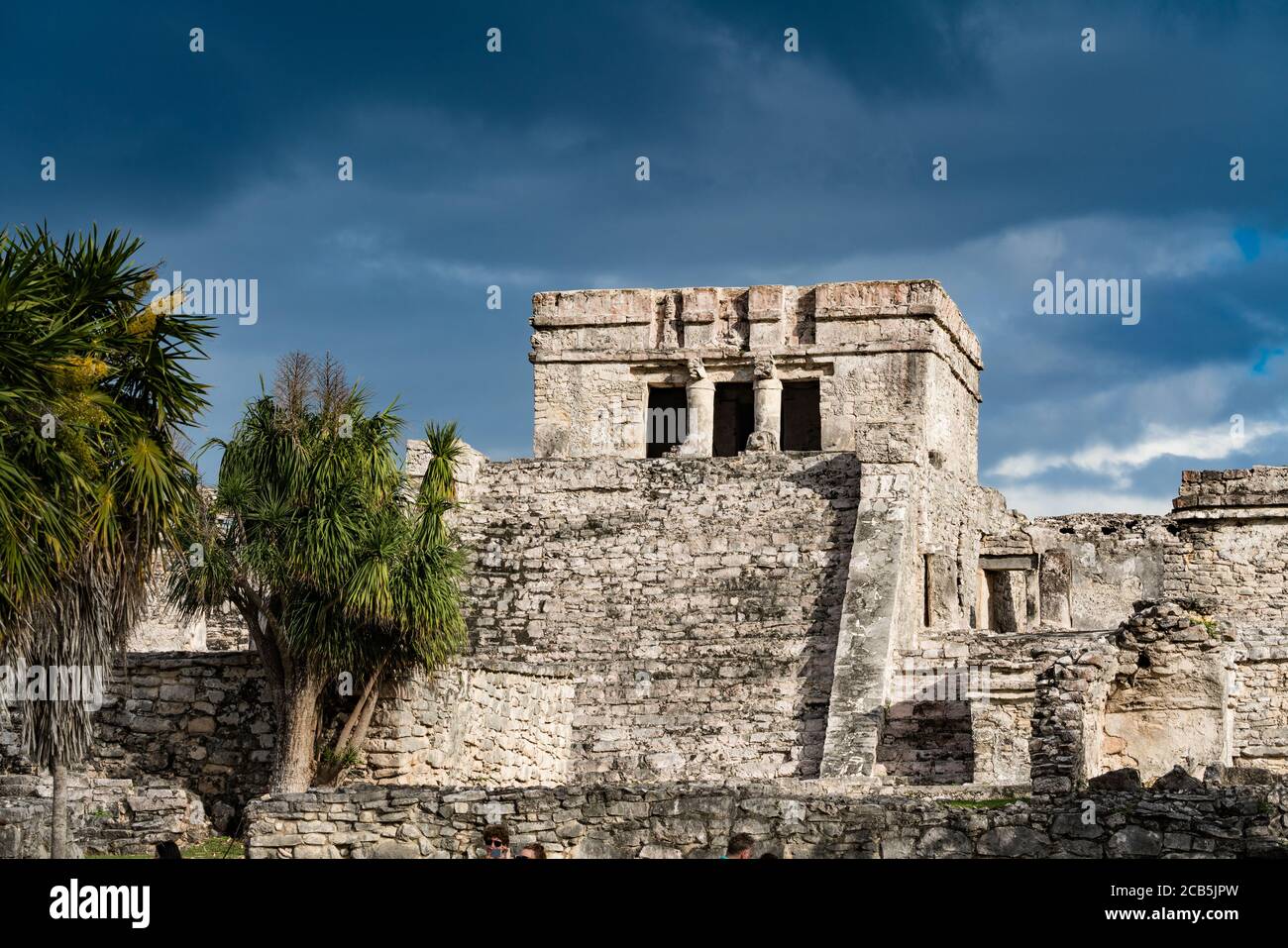 El Castillo or the Castle is the largest temple in the ruins of the ...