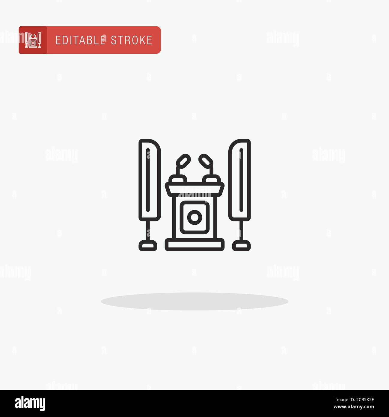Podium icon vector. Podium icon for presentation Stock Vector Image ...