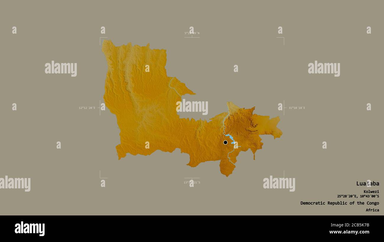 Kolwezi map hi-res stock photography and images - Alamy
