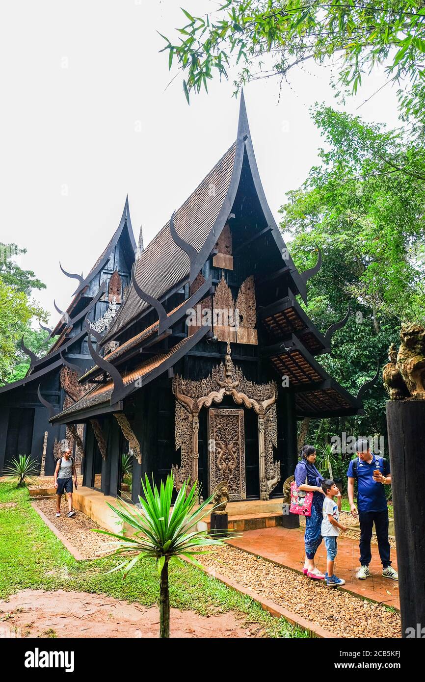 Baan Dam (Black House), Chiang Rai, Thailand. Created by artist Thawan ...