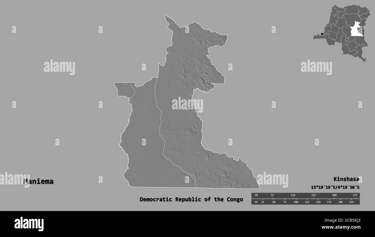 Maniema map hi-res stock photography and images - Alamy