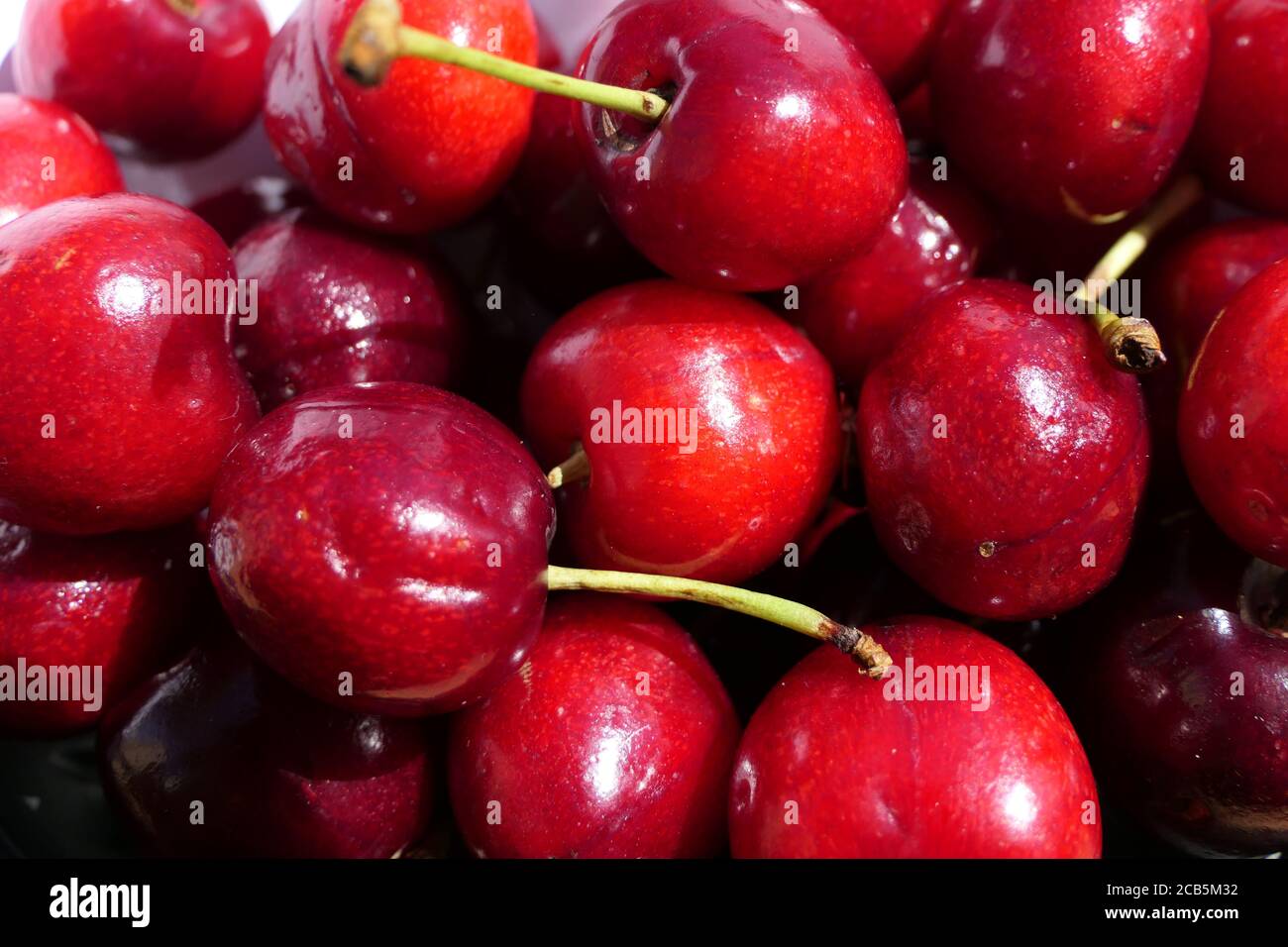 Group fresh ripe cherry hi-res stock photography and images - Alamy