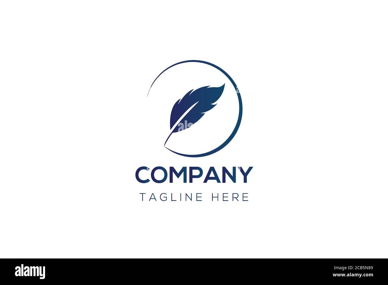 Quill Pen Logo. Vector Illustration Stock Vector Image & Art - Alamy