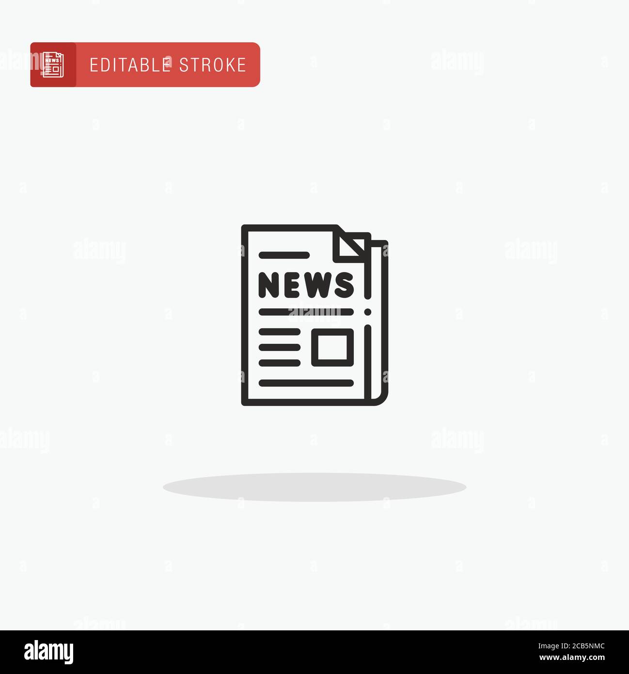 Newspaper icon vector. Newspaper icon for presentation Stock Vector ...