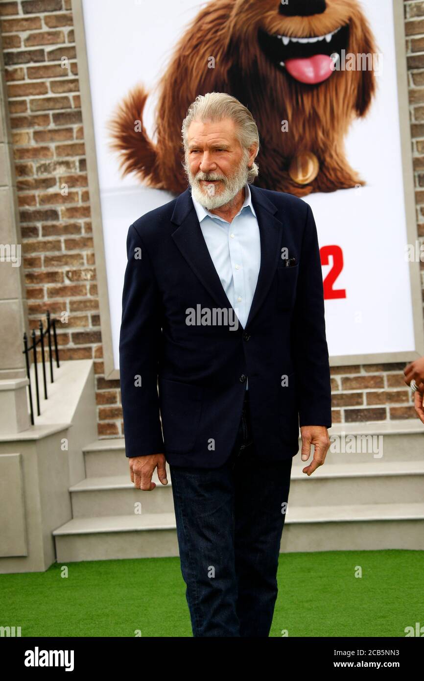 LOS ANGELES - JUN 2: Harrison Ford at the "The Secret Life of Pets 2 ...