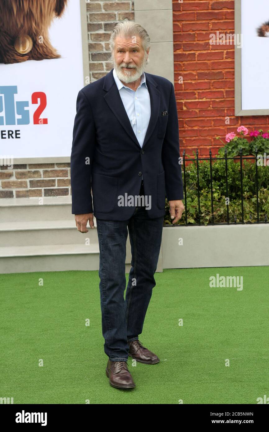 LOS ANGELES - JUN 2: Harrison Ford at the "The Secret Life of Pets 2 ...