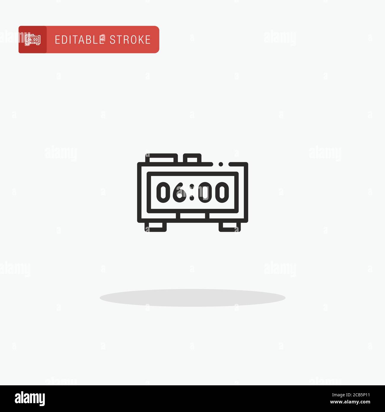 Digital Clock icon vector. Digital Clock icon for presentation Stock ...
