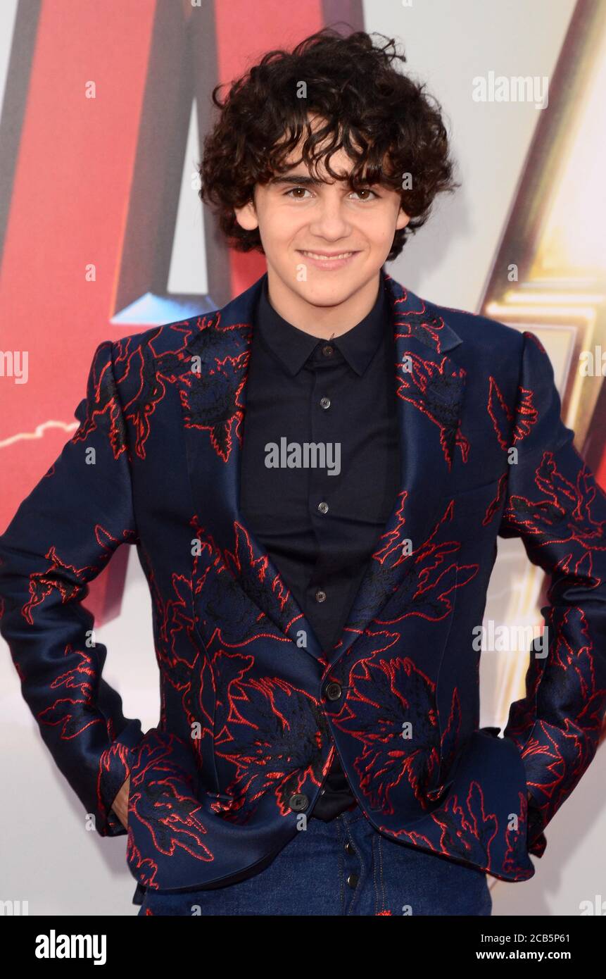 LOS ANGELES - MAR 28: Jack Dylan Grazer at the "Shazam" Premiere at the ...