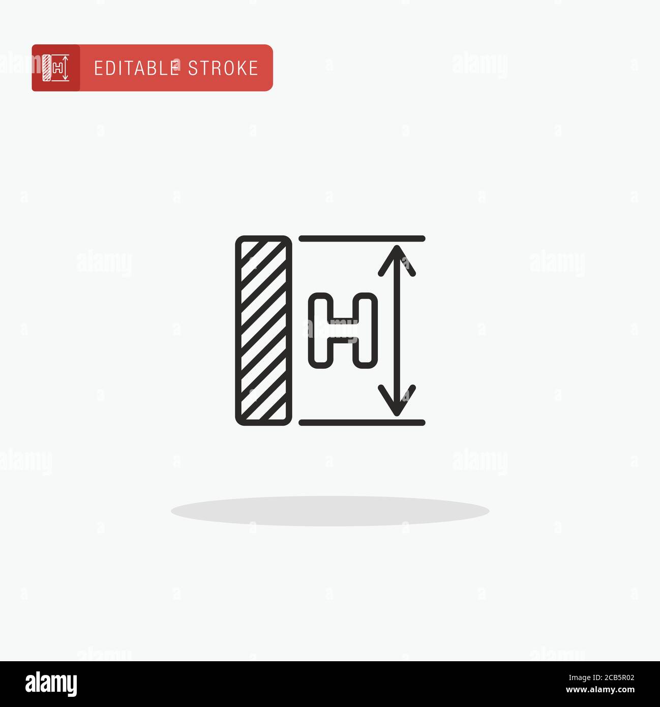 Height icon vector. Height icon for presentation Stock Vector Image ...