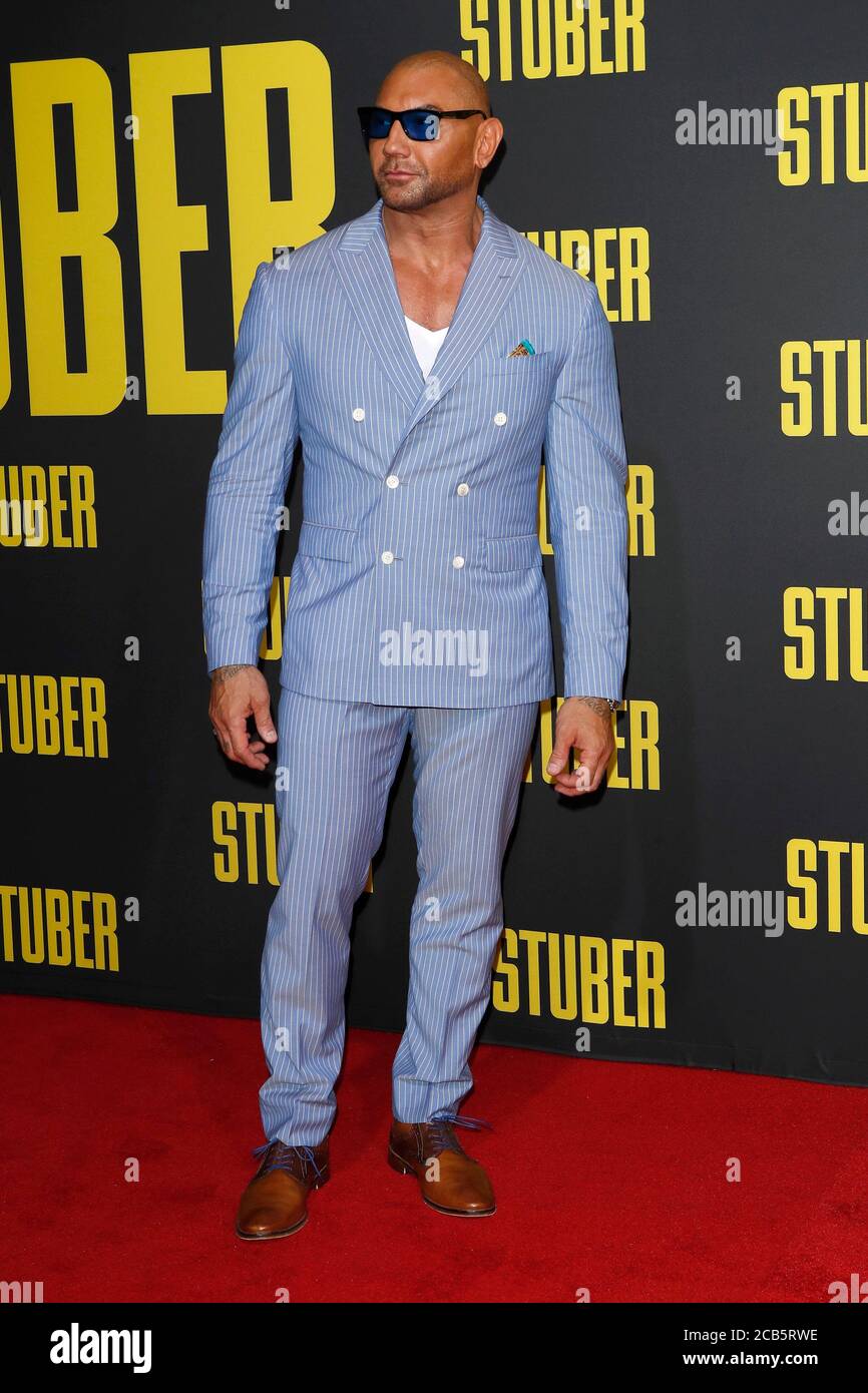 LOS ANGELES - JUL 10: Dave Bautista at the "Stuber" Premiere at the ...