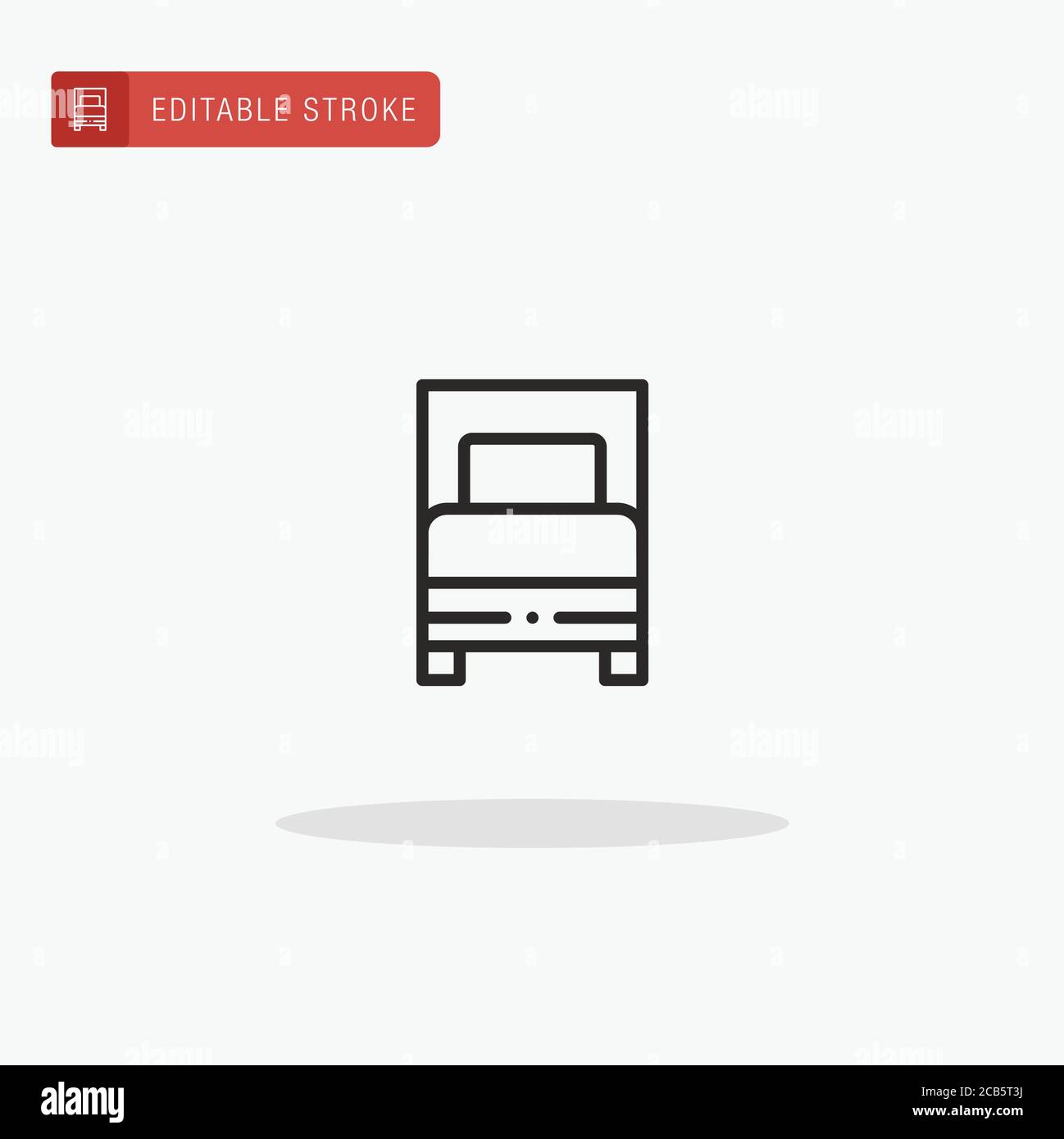 Single Bed icon vector. Single Bed icon for presentation Stock Vector ...