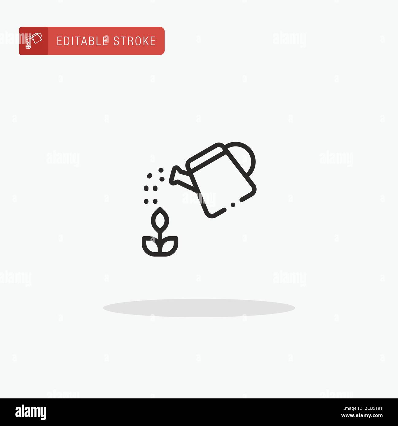 Watering Plants icon vector. Watering Plants icon for presentation ...