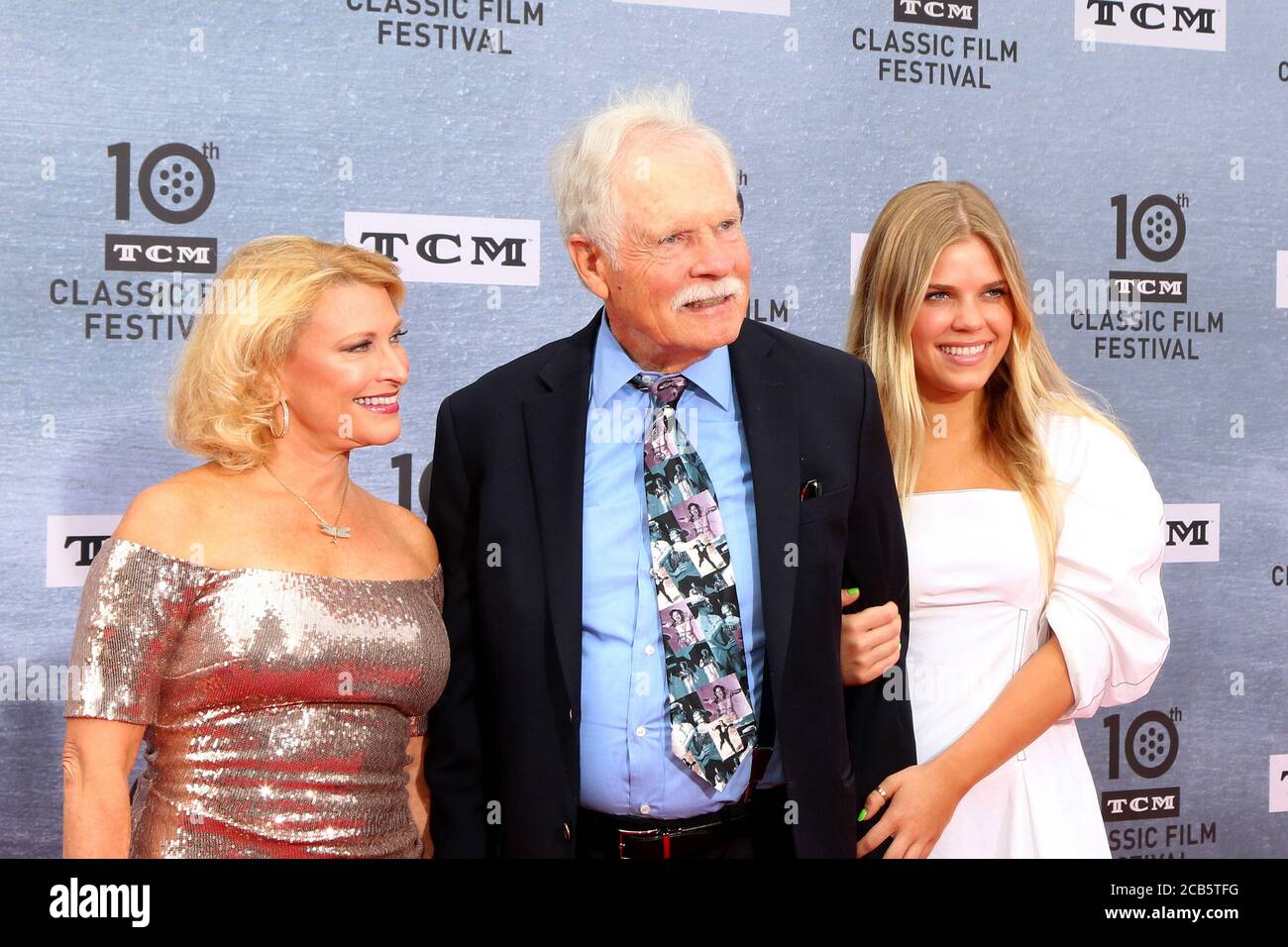 LOS ANGELES - APR 11: Guest, Ted Turner, grandaughter at the 2019 TCM ...