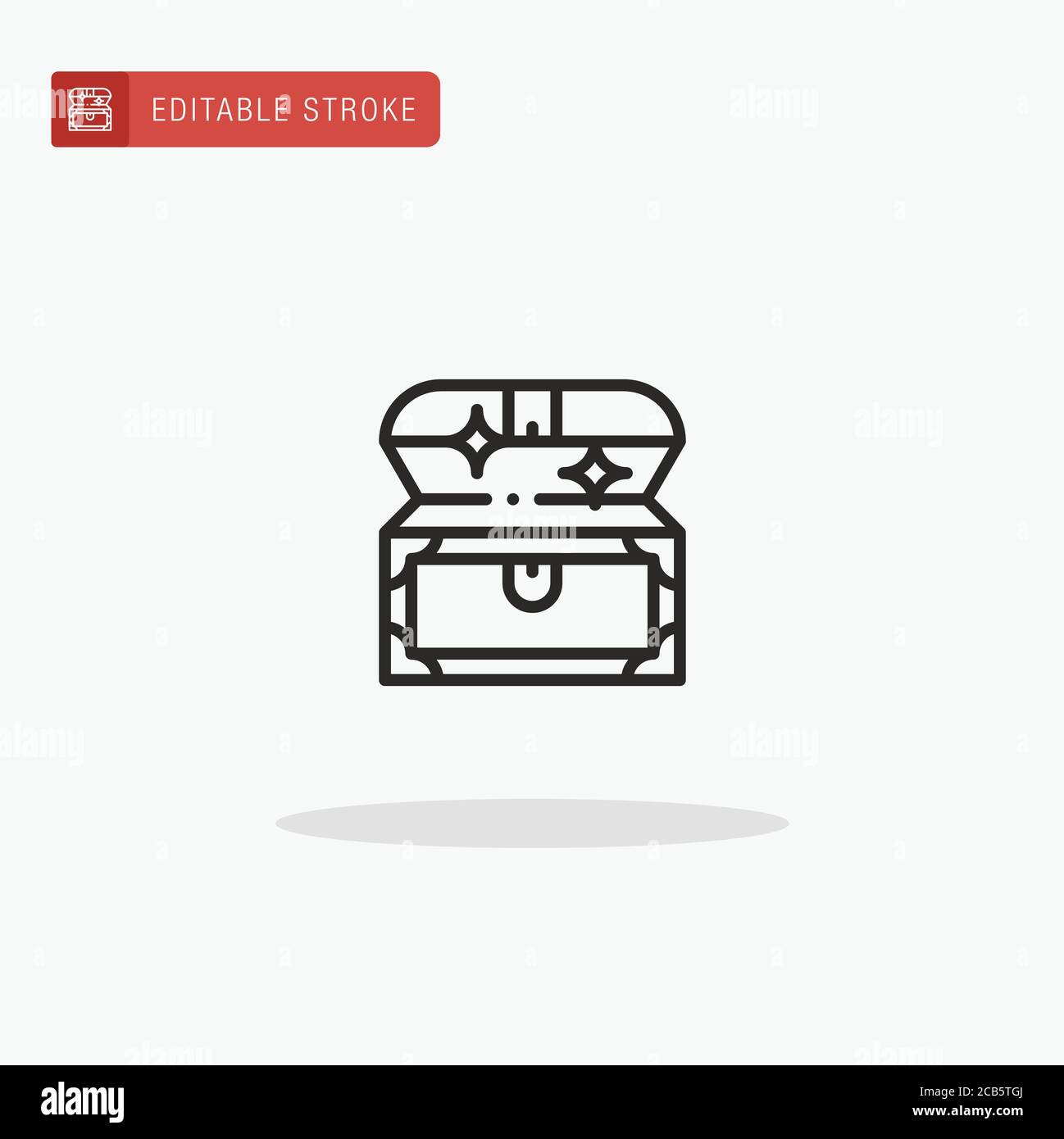 Treasure Chest icon vector. Treasure Chest icon for presentation Stock ...