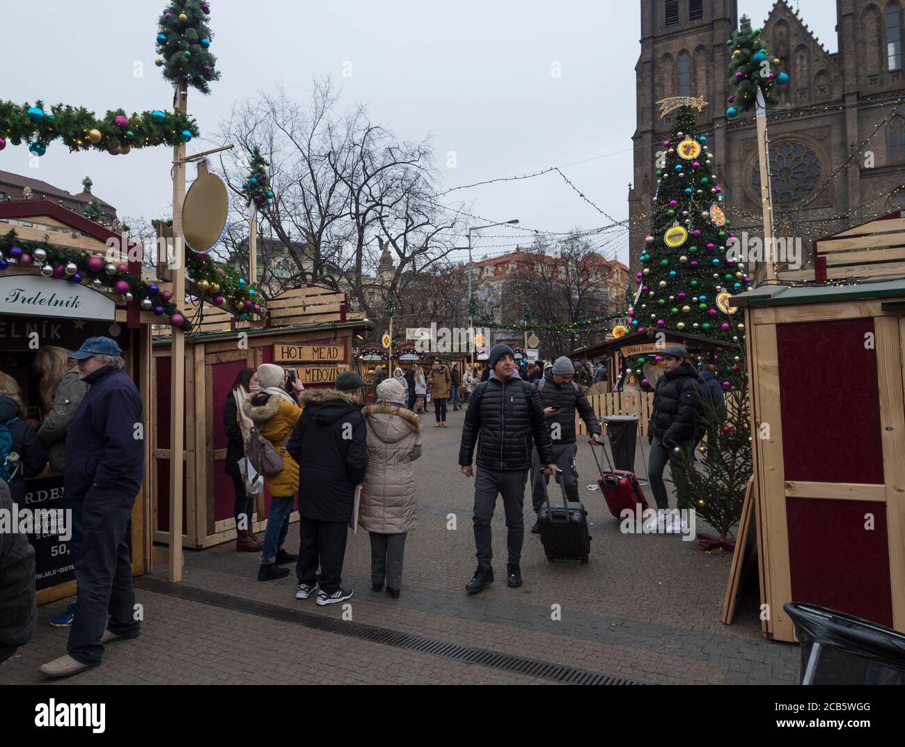 Prague christmas decorations tradition hi-res stock photography and ...