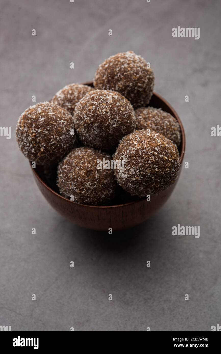 Chocolate Coconut Laddu or Laddoo is a twist to a traditional Nariyal ...