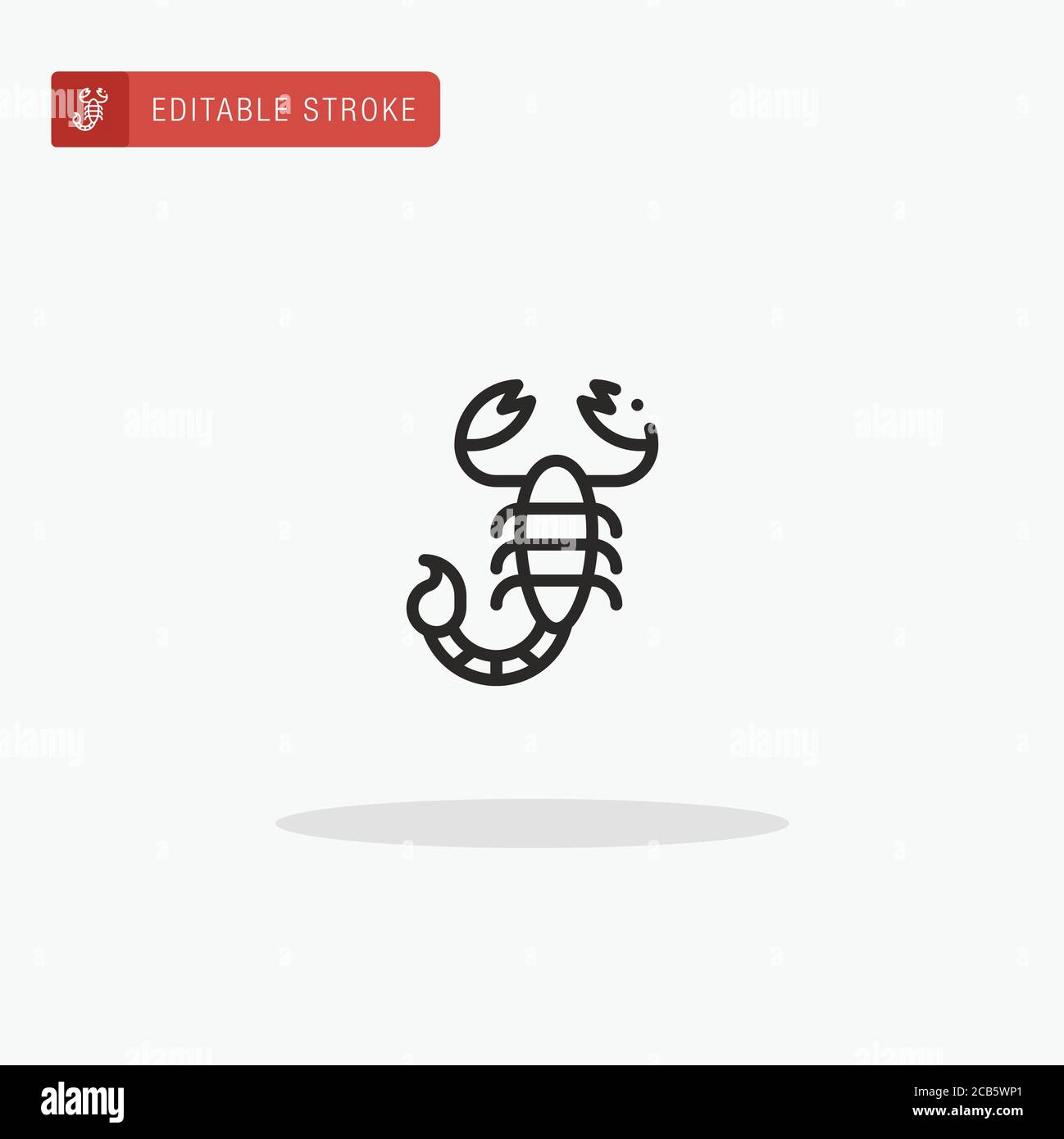 Scorpion icon vector. Scorpion icon for presentation Stock Vector Image ...