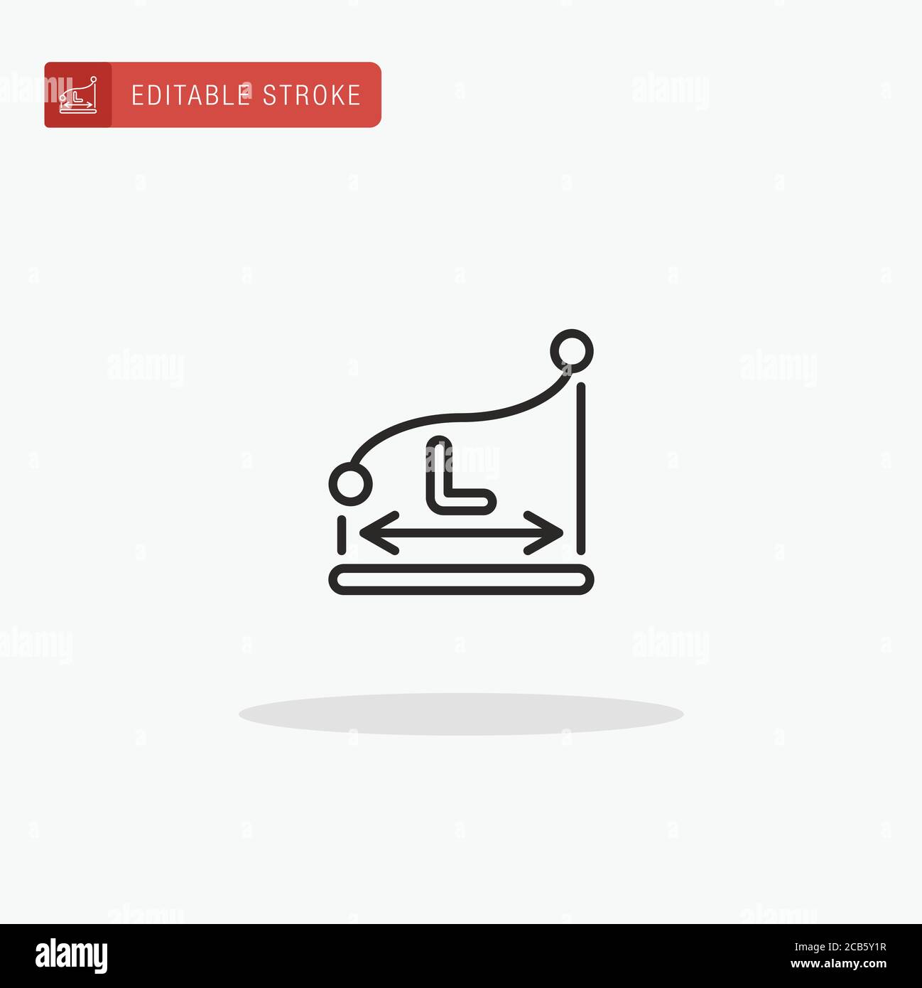 Length icon vector. Length icon for presentation Stock Vector Image ...