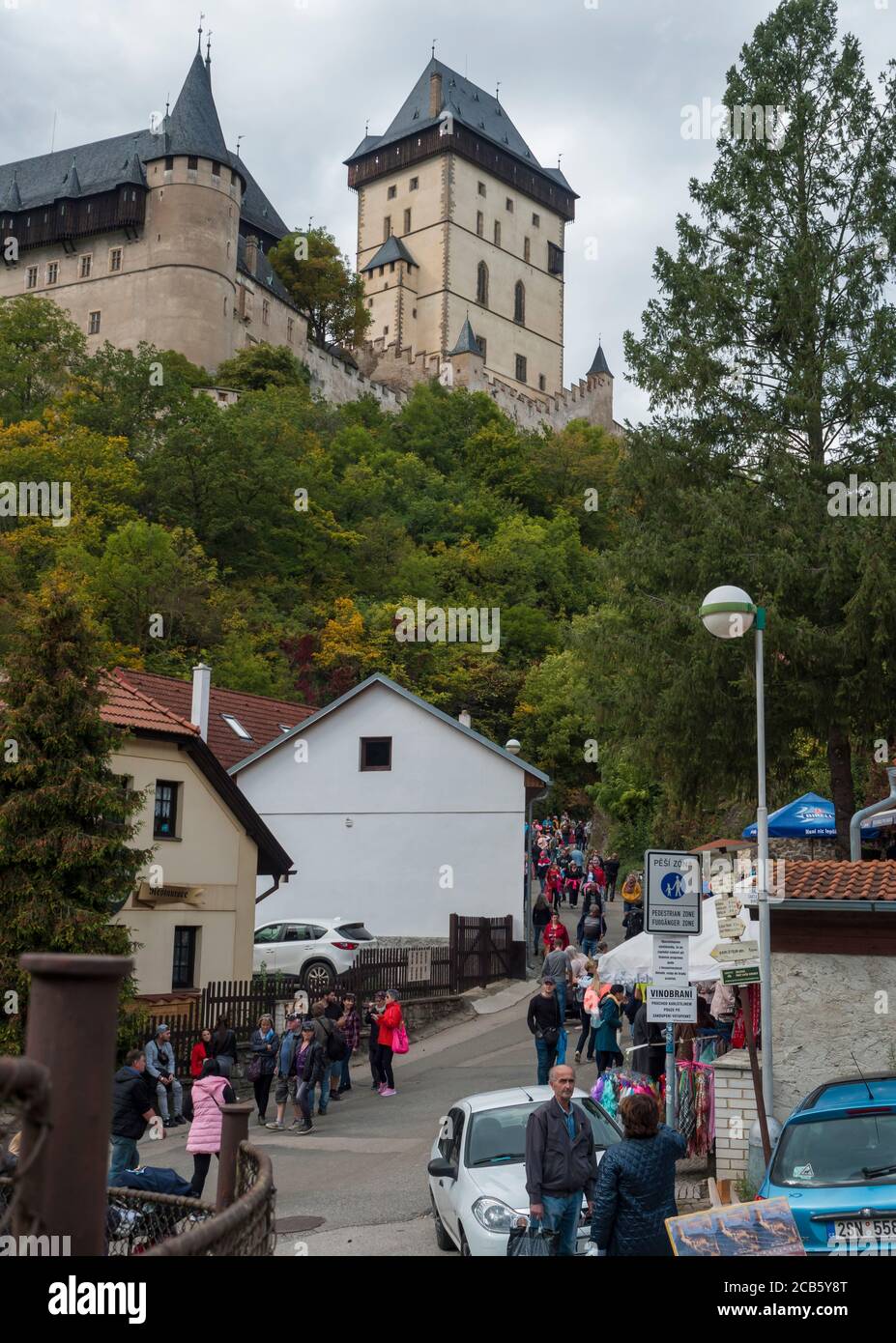 Village of karlstein hi-res stock photography and images - Alamy