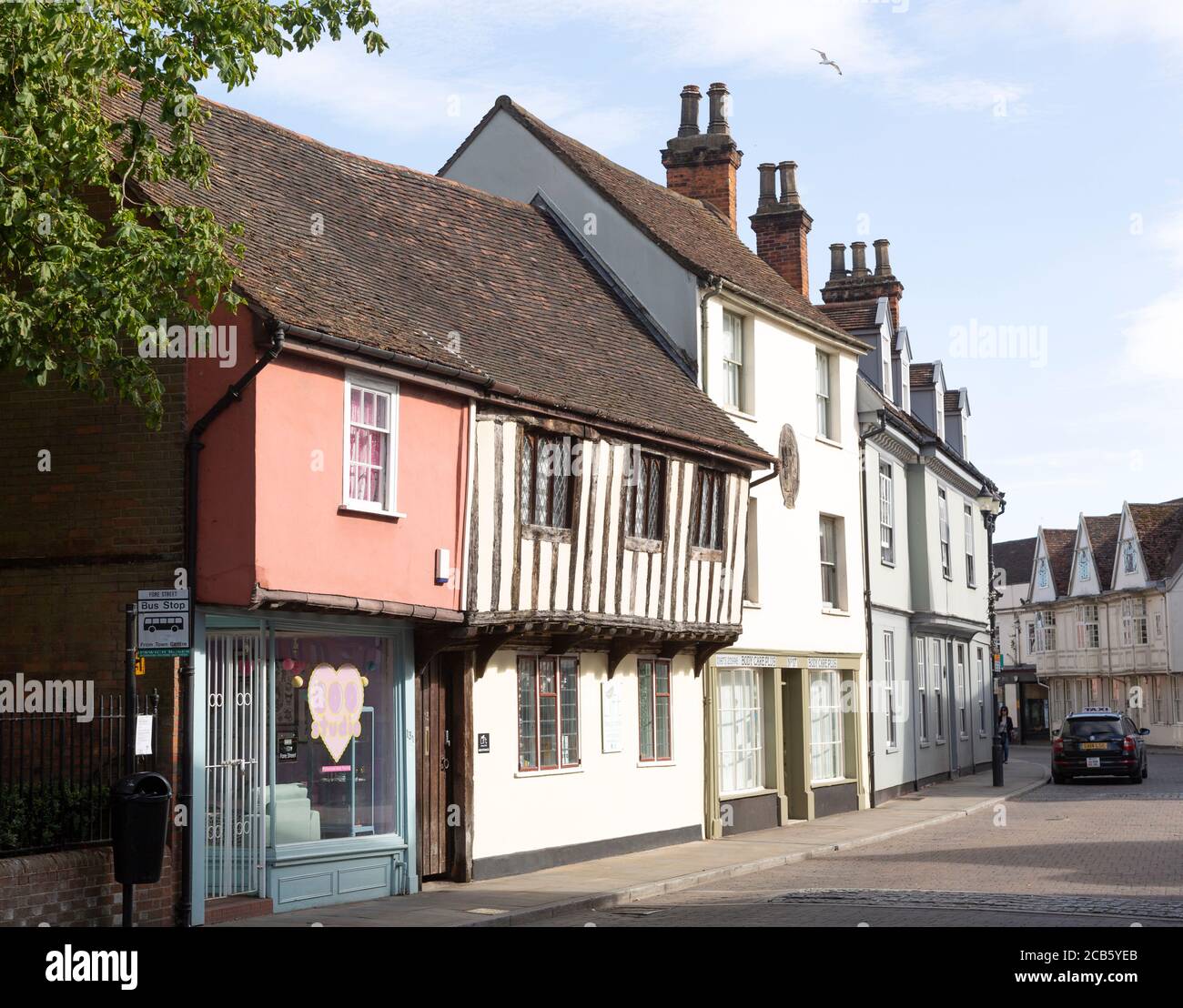 Historic buildings in Fore Street, Ipswich, Suffolk, England, UK Stock ...