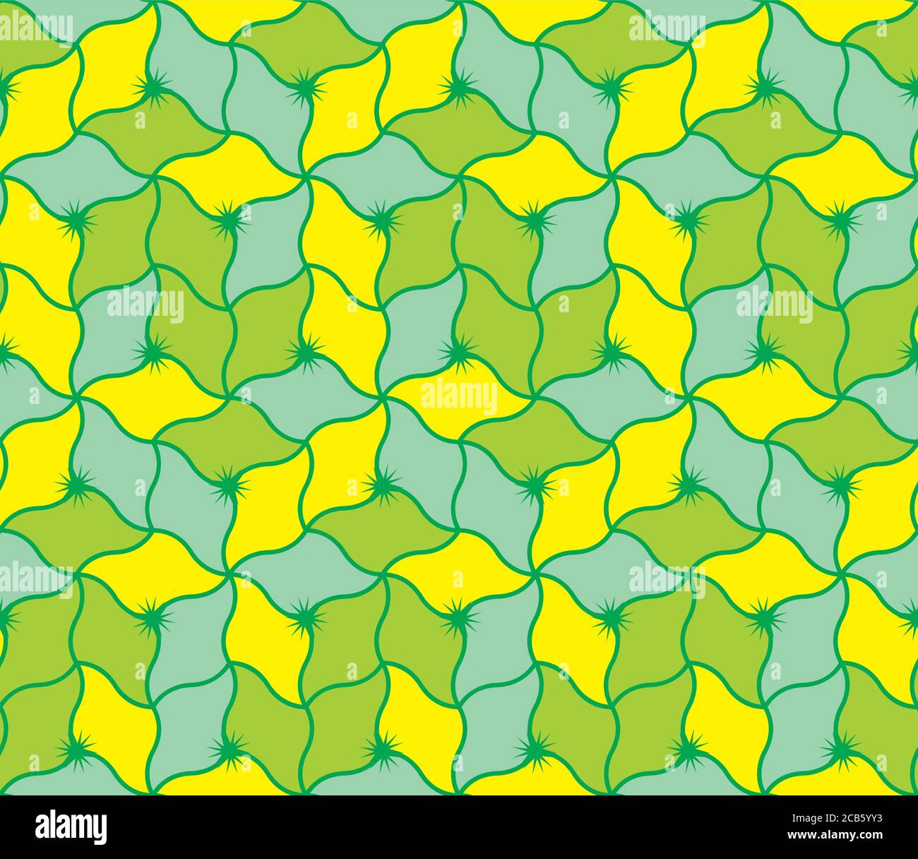 Geometric Seamless Pattern From Smooth Lines Three Dimensional Pattern
