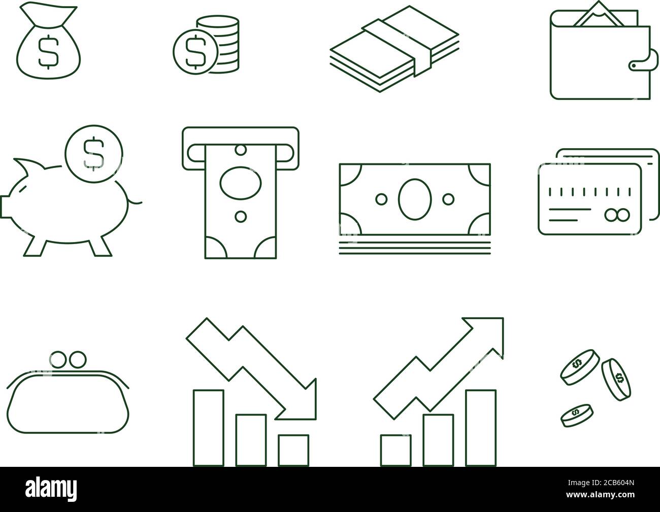Currency symbols on digital Stock Vector Images - Alamy
