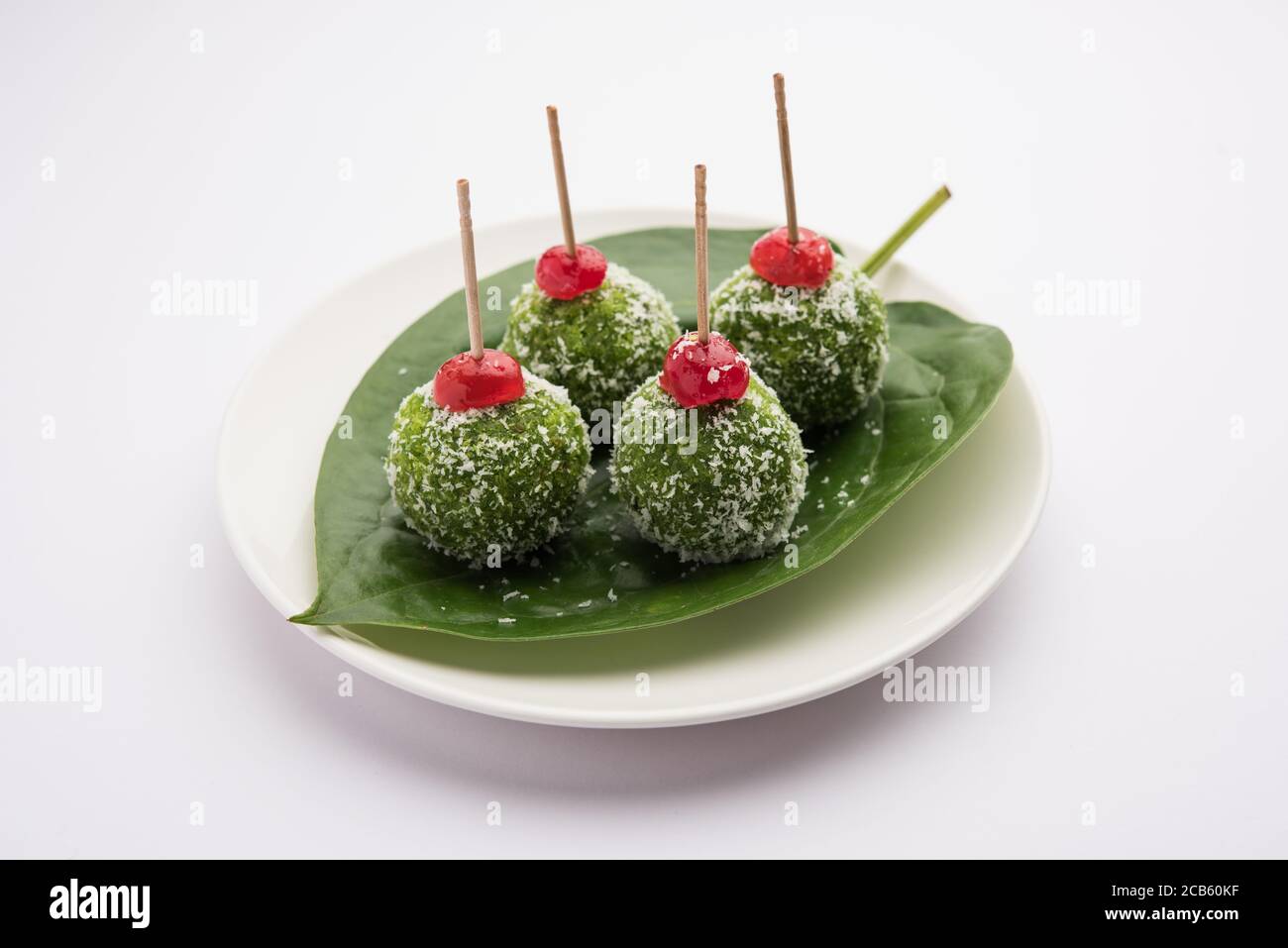 Paan Coconut Laddu or Ladoo - Betel Leaves mixed with Nariyal and sugar ...