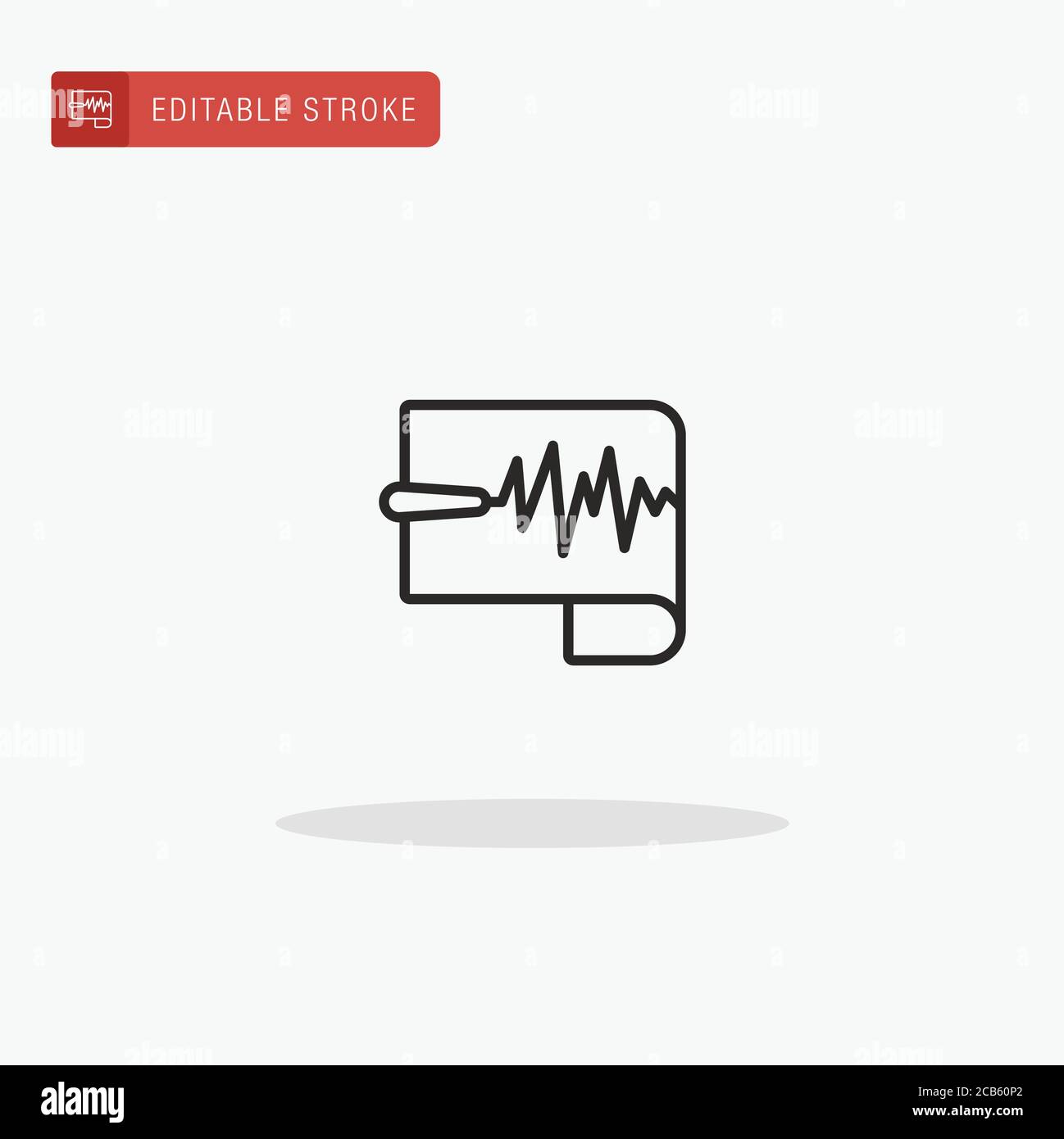 Seismometer icon vector. Seismometer icon for presentation Stock Vector ...