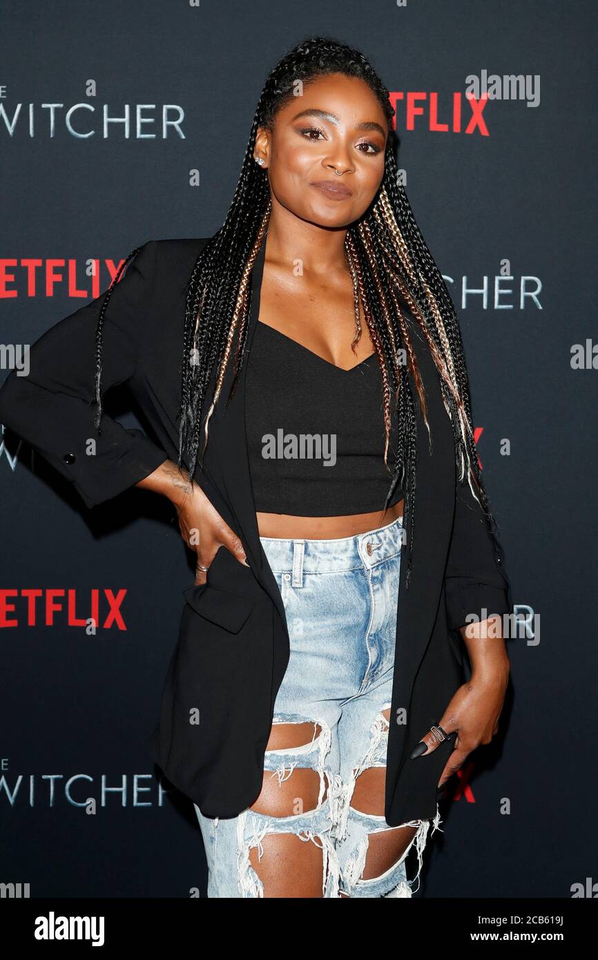 LOS ANGELES - DEC 3: Jeante Godlock at the "The Witcher" Premiere ...