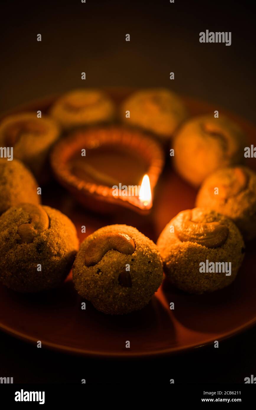 Indian Sweet Rava Laddu or Rawa Laddoo or semolina sweet balls also ...