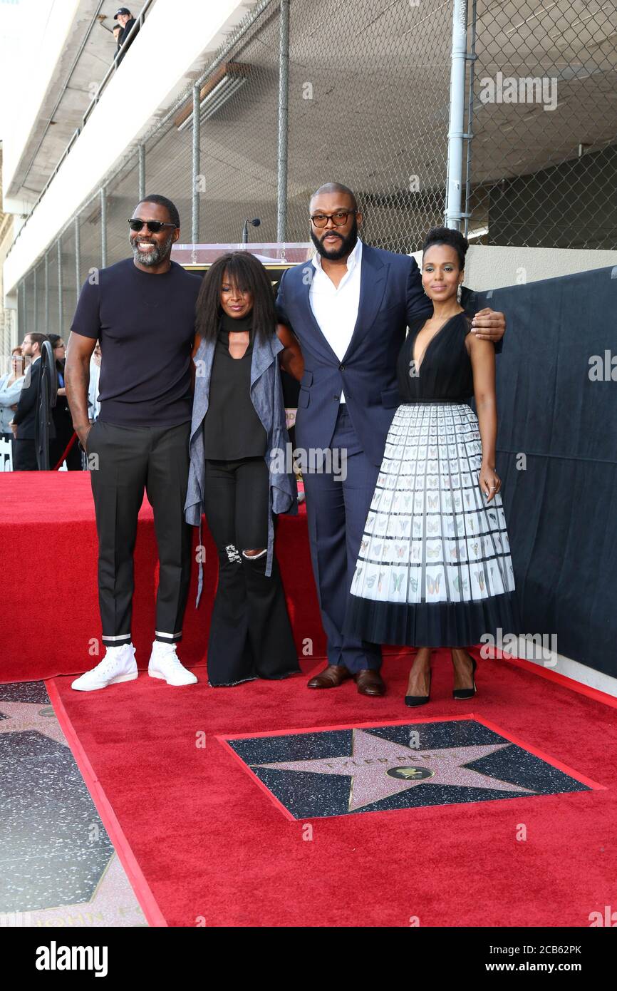 LOS ANGELES - OCT 1: Idris Elba, Crystal Fox, Tyler Perry, Kerry ...