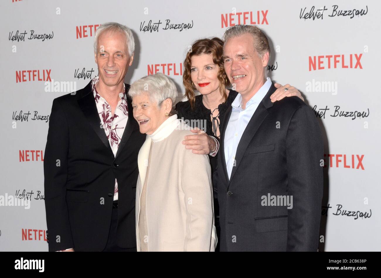 LOS ANGELES - JAN 28: Dan Gilroy, Rene Russo, family at the "Velvet ...