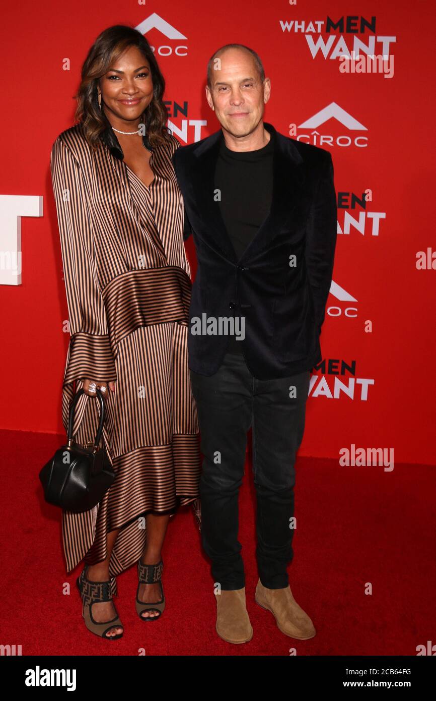 LOS ANGELES - JAN 28: Tracy James, Brian Robbins at the "What Men Want ...