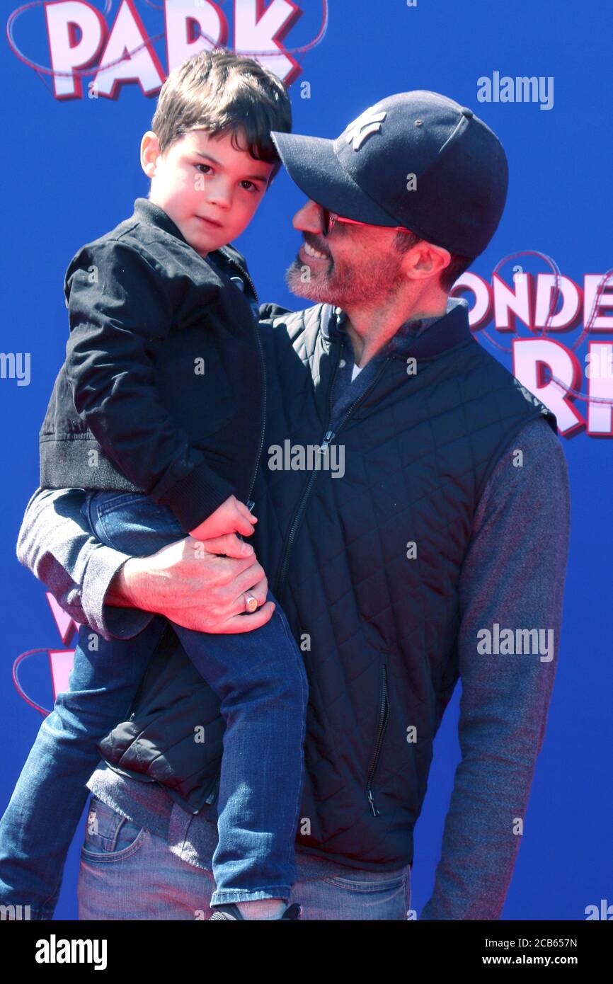 LOS ANGELES - MAR 10: Reid Scott, Son at the Wonder Park Premiere at ...