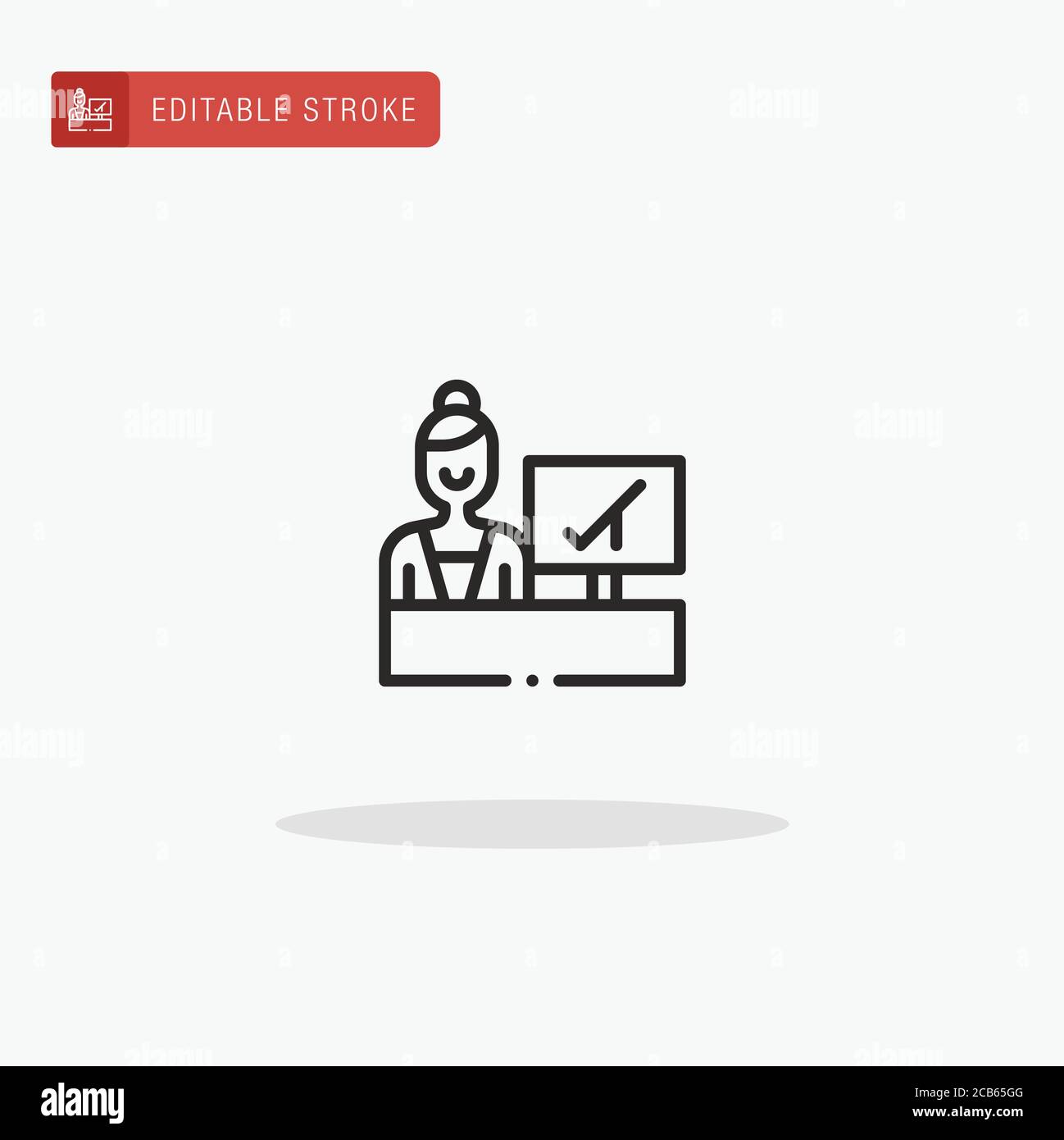 Gate Assistant icon vector. Gate Assistant icon for presentation Stock ...